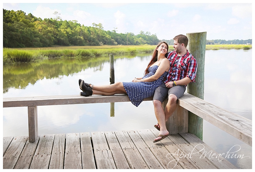 Boone Hall Plantation Engagement: Becca + Josh - April Meachum Photography